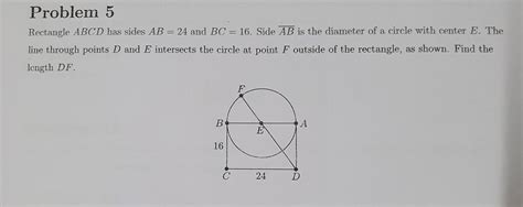 Solved Problem Rectangle ABCD Has Sides AB And BC Chegg