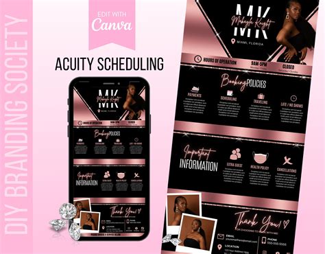 Acuity Scheduling Web Banners Acuity Template DIY Acuity Website Acuity Schedule Squarespace