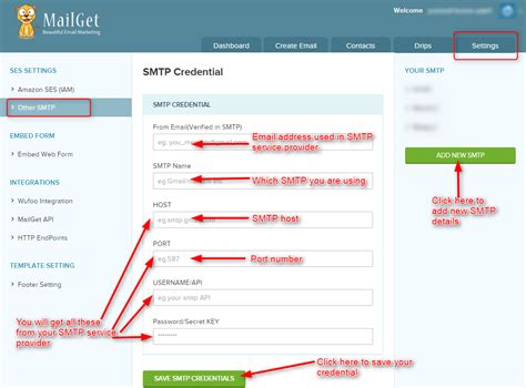 Configure Multiple SMTP FormGet