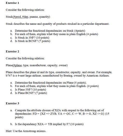 Solved Exercise 1consider The Following