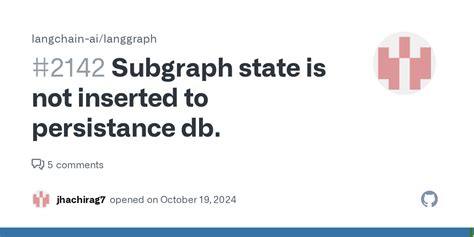 Subgraph State Is Not Inserted To Persistance Db · Issue 2142