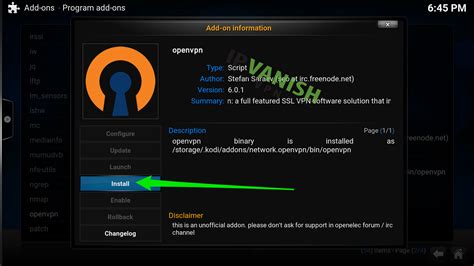 Set Up OpenVPN On OpenELEC Kodi IPVanish