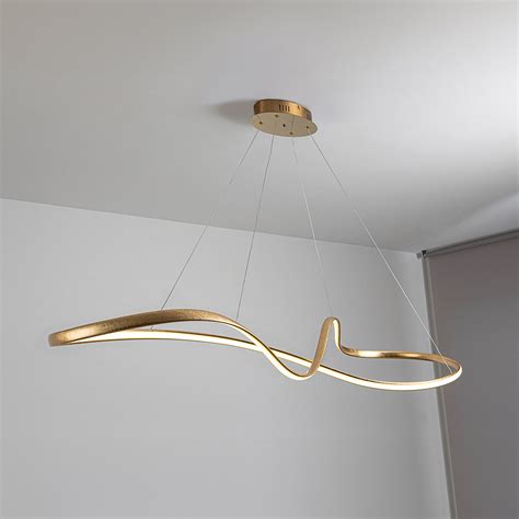 Lia Led Pendant Light Gold Cct Remote Control Metal Lightsie