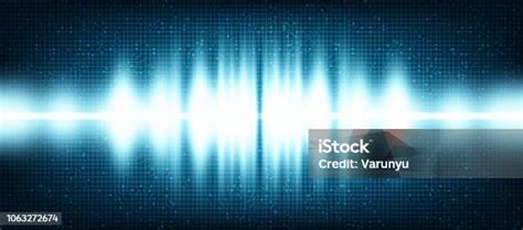 빛 디지털 사운드 웨이브 낮은 Hight 리히터 규모 배경 기술 지진 파 다이어그램 개념 음악 스튜디오와 과학 벡터 일러스트 레이 션에 대 한 디자인 곡선에 대한 스톡 벡터