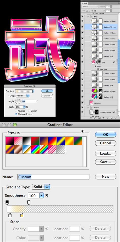 Create A Retro Text Effect And Character Illustration