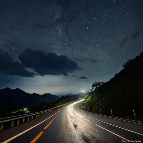 Uma Estrada Com Um Sinal Que Diz O Nome Da Estrada Vetor Premium