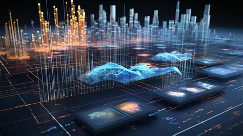 premium photo 3d render of concept data visulization collection