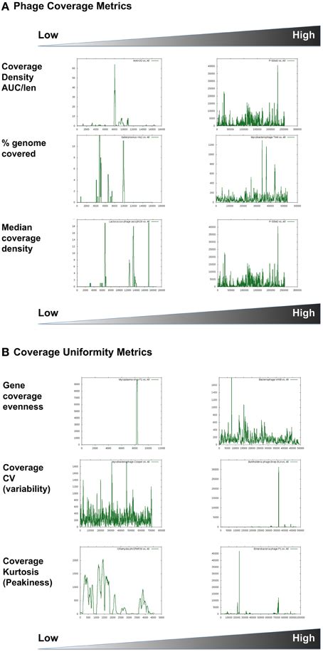 Phage Coverage Metrics Including A Density And B Uniformity