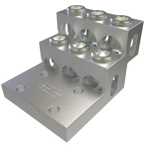 Ilsco Pbhd6 750 Aluminum Panelboard Lug Heavy Duty Dual Rated Conductor Range 750 2 6 Ports