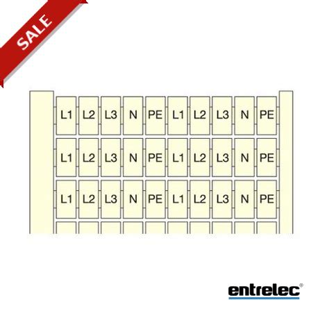 SNA R ENTRELEC RC Terminal Block Markers Pre