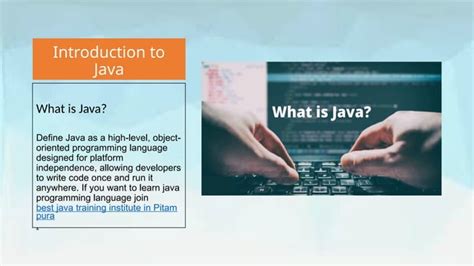 The Best Java Programming Training Institute PPT