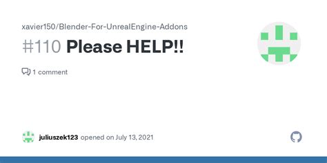 please help · issue 110 · xavier150 blender for unrealengine addons