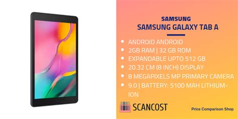 Samsung Galaxy Tab A Specs And Features SCANCOST