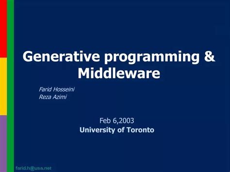 Ppt Advancements In Generative Programming And Middleware Integration Powerpoint Presentation