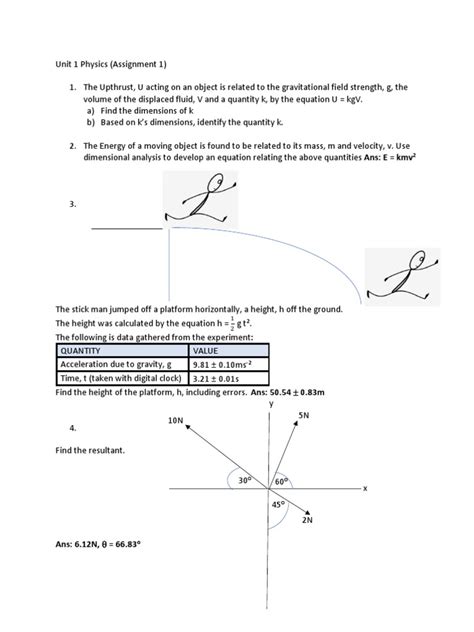 unit 1 physics assignment 1 pdf collision force