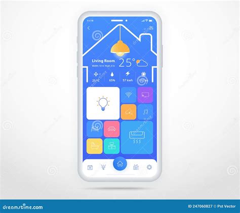 Smartphone Smart Home Controlled App Ux Ui Iot Internet Of Things