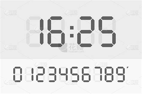 计算器的数字号码。数字数据集。矢量图