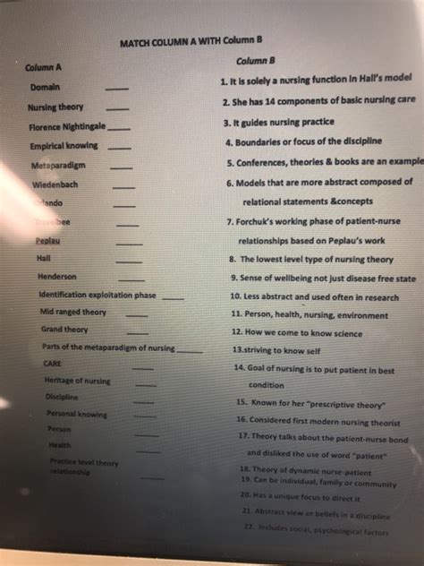 match column a with column b column b column a 1 it is solely a