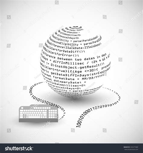 software development coding program stock vector royalty free
