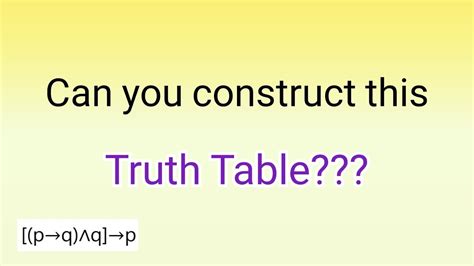 Construct The Truth Table Of The Following Statement Pattern P → Q ∧ Q → P Truth Table