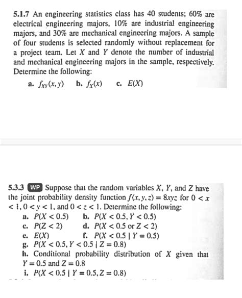 Solved 517 An Engineering Statistics Class Has 40