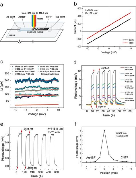 Photoelectric Performance A Schematic Diagram Of The Device Used To Download Scientific