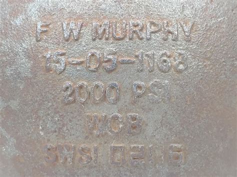 Fw Murphy Float Chamber 15 05 1168 2000 Psi Wcb