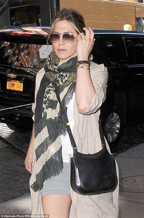 Jennifer Aniston Looks Boiling As She Bundles Up In Jacket And Scarf As She Steps Out In Balmy