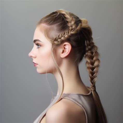 Premium Ai Image Photo Of The Braided Ponytail