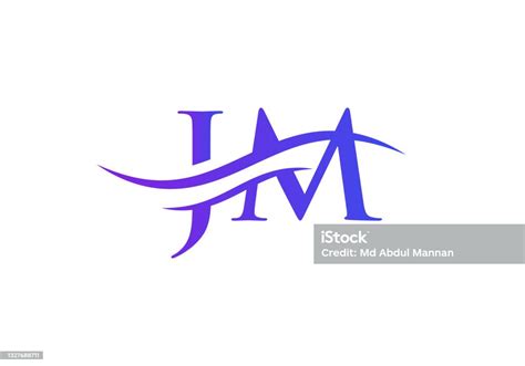 Jm 로고 디자인 벡터 Swoosh 편지 Jm 로고 디자인 초기 Jm 문자 링크 로고 벡터 템플릿 결정체에 대한 스톡 벡터 아트 및 기타 이미지 Istock