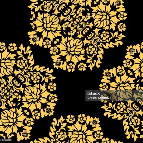 녹색 배경에 클래식 추상 적 갈색 원활한 패턴입니다 프레임 인쇄 디자인에 대 한 추상 항목 빅토리아 패턴 프레임 인쇄 디자인을위한 복고풍 디자인 템플릿 0명에 대한 스톡