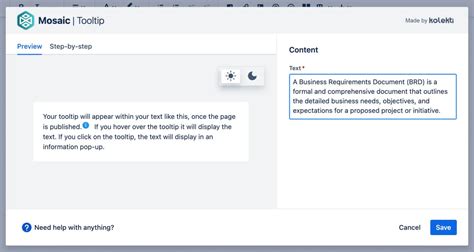 How To Create Tooltips In Confluence Cloud Atlassian Community