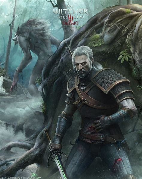 Witcher 3 Fan Art By Aleksey Zhukov Rimaginarywitcher