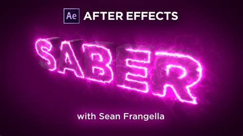 Saber + Element 3D V2 Tutorial - User SABER to write on Element 3D Text Layers - Sean Frangella ...