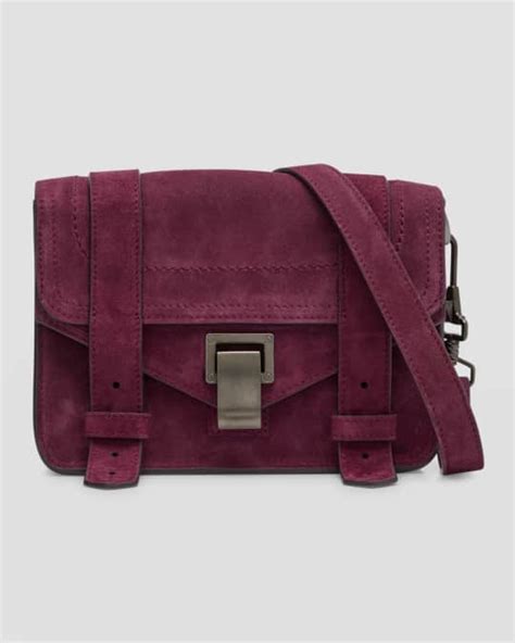 Proenza Schouler PS1 Mini Suede Crossbody Bag Neiman Marcus