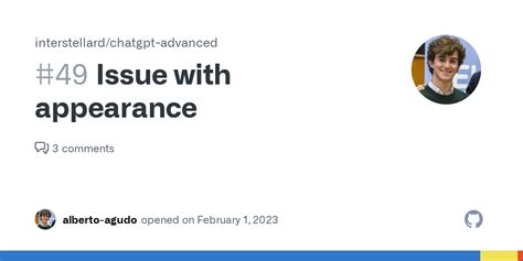 issue with appearance · issue 49 · interstellard chatgpt advanced · github