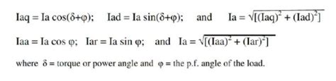 Direct Axis And Quadrature Axis Synchronous Reactances