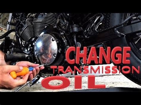 CHANGE TRANSMISSION OIL - Harley Davidson Sportster - YouTube