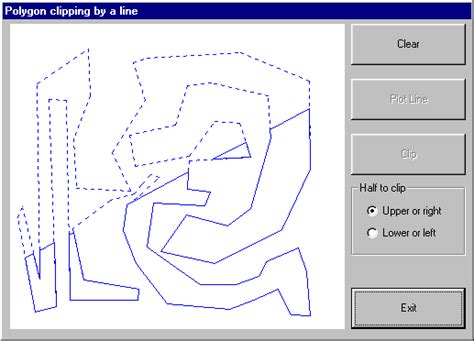 polygon clipping by a line vbforums