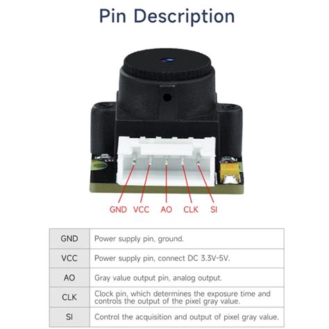 yahboom single column ccd camera module linear array sensor model