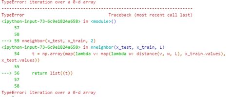 TypeError Iteration Over A 0 D Array Python Stack Overflow