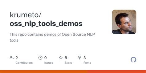 github krumeto oss nlp tools demos this repo contains demos of open