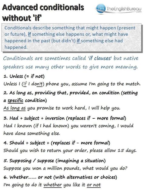 Advanced Conditionals Without If Learn English English Language Learning English Vocab