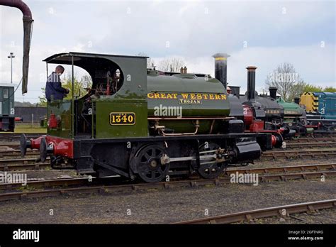 Great Western Saddle Tank Locomotive 1340 Trojan On Its Return To