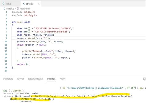 Pradeep Das On Linkedin Strtokr Is Part Of Stringh But Why Am I Getting This Error 😫 Both