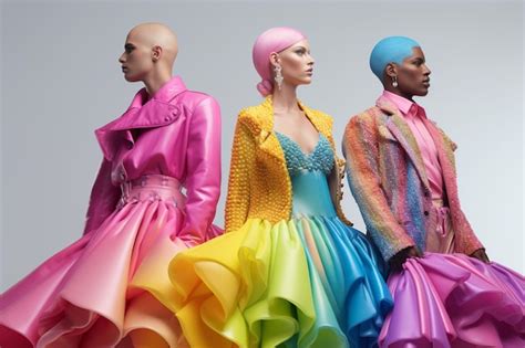 Premium Photo Inclusive Fashion Shoot Featuring Models From Generative Ai