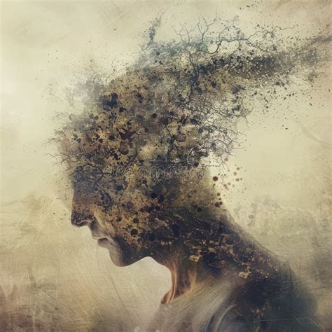 Exploring The Concept Of Identity And Fragmentation In A Surreal Art Piece Stock Image Image