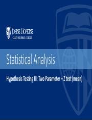 HypothesisTesting TwoParamZ Pdf Statistical Analysis Hypothesis Testing III Two Parameter