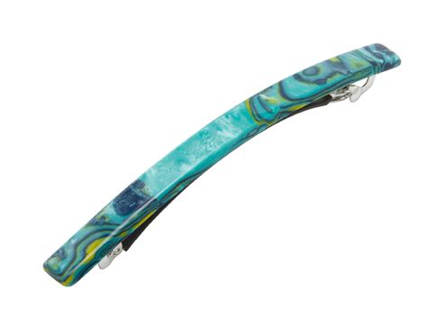 Купить французская Заколка длинная тонкая Barrettes Turquoise в ...