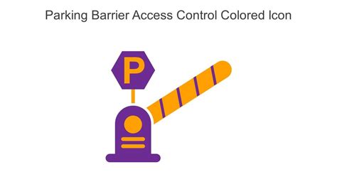 Parking Barrier Access Control Colored Icon In Powerpoint Pptx Png And Editable Eps Format Ppt